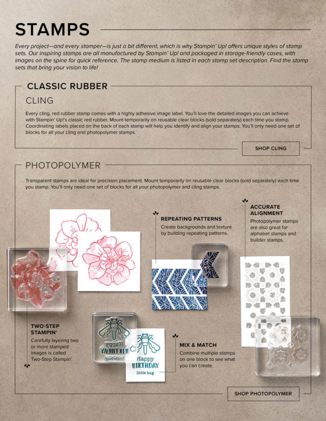Thursday's Tip: Two Different Types of Stampin' Up Stamps