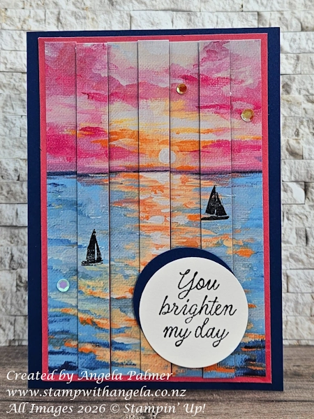 Double Vision Card with Scenic Coast Designer Series Paper