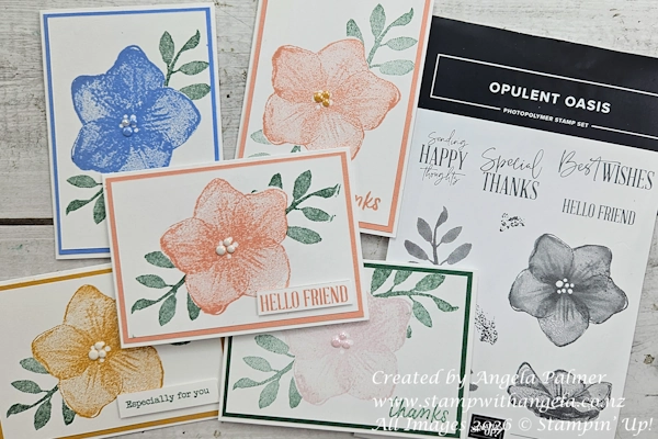 Masking Technique Cards | Opulent Oasis Stamp Set Ideas